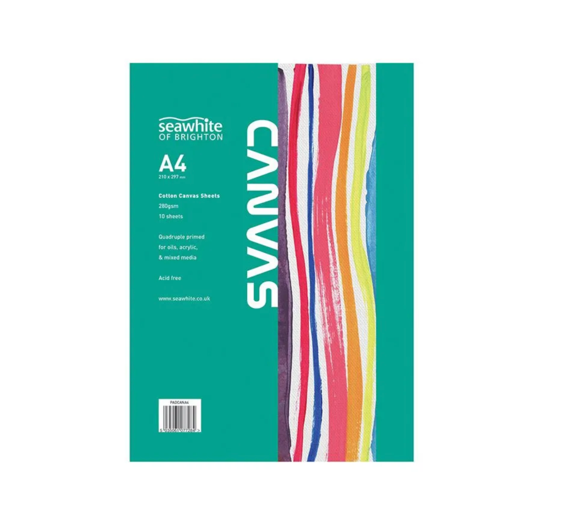 Seawhite A4 Cotton Canvas Pad - 10 sheet pad – The Artists Brush Boutique